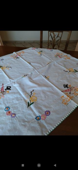 simpatico centrotavola quadrato con paperelle