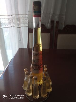 vecchia bottiglia Galliano + 10 bottigliette 