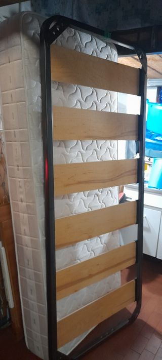 Materasso singolo eminflex + rete e Piumini D'oca