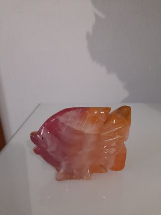 statuetta pesce vetro 10x3