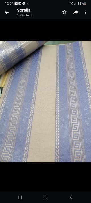 Vendo 3 rotoli carta da parati effetto tessuto 