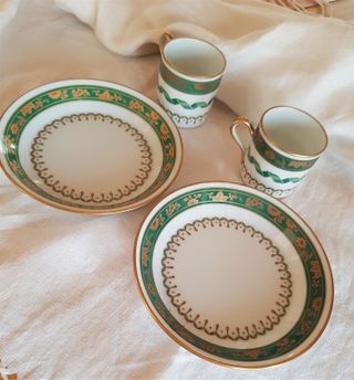 Set tazzine caffè e piattini te porcellana Ginori 