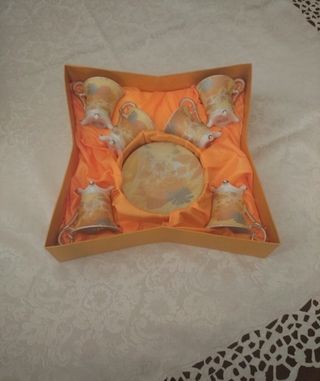 Set caffè tazzine e piattini vintage 