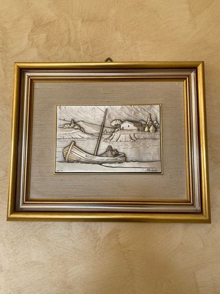 Quadro con cornice argento di Ottaviani