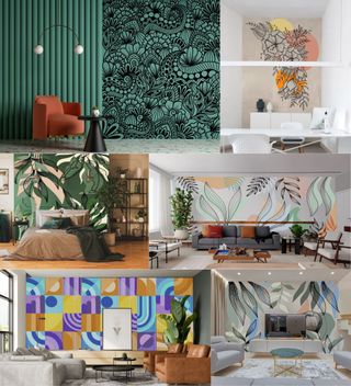 arte in parete murales carta da parati