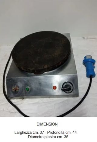 Piastra  elettrica professionale per crepes