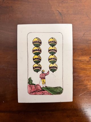 Scatola da carte in ceramica di Soravia Albisola.