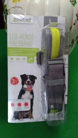 Collare luminoso led ricaricabile usb zoofari