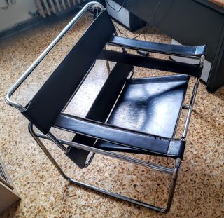 sedia Wassily design vintage anni 70 