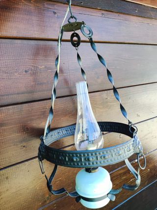 lampadario a sospensione in ferro