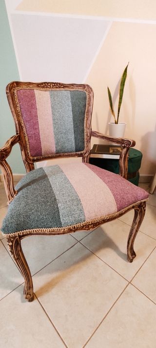 poltroncina vintage restaurata