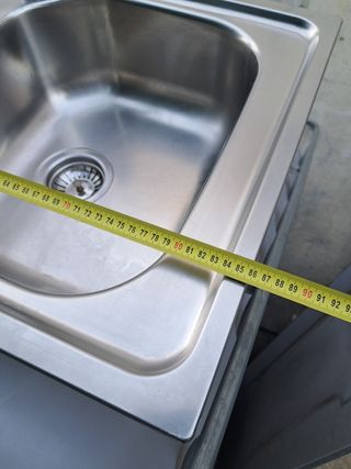 lavello 2 vasche inox più rubinetto 