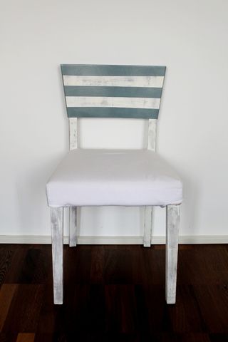 2 sedie anni 40' restaurate a righe