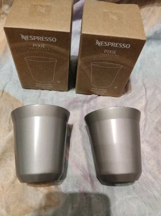Nespresso Pixie lungo tazze Buenos Aires grigie