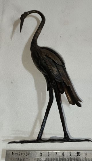 Airone in ferro battuto