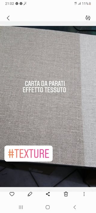 VENDO  CARTA DA PARATI EFFETTO TESSUTO