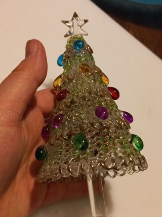 alberello di Natale in vetro