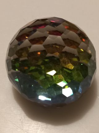  sfera cristallo sfaccettato multicolor