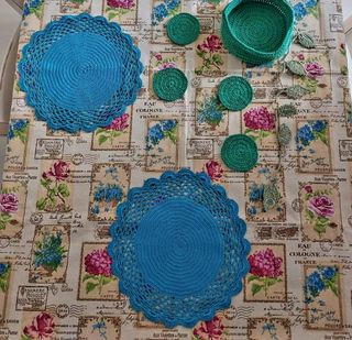 Sottopiatti uncinetto 