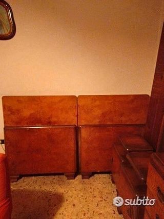 Letto matrimoniale in legno 