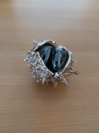 Castagna soprammobile in argento