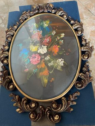 Quadro vintage cornice in ottone