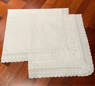 2 federe vintage in puro cotone 