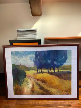 Quadro con paesaggio incorniciato