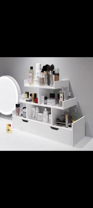 mobiletto in legno con cassetti e mensole 60*51  