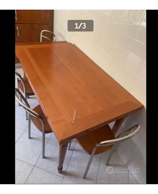 Tavolo in legno di ciliegio + 4/6 sedie calligaris
