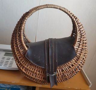 Borsa vintage per abbellimento della casa.