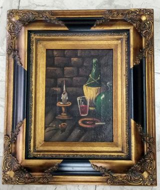 Dipinto natura morta olio su tela firmato cm 37x43