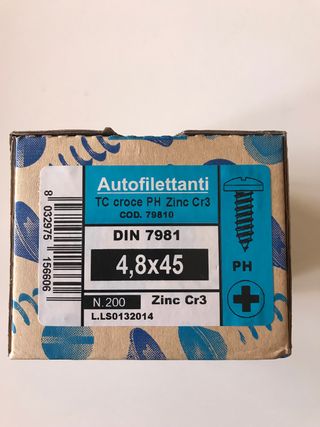 Viti autofilettanti 4,8x45
