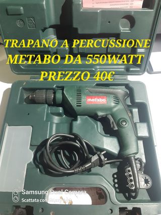 TRAPANO METABO 550WATT A PERCUSSIONE 
