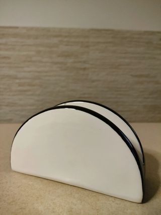 Porta salviette in ceramica
