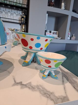 Alzatina con coperchio per dolci "Le perle"