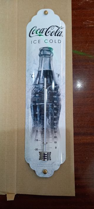 termometro in metallo retro coca-cola