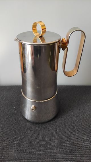 caffettiera Bialetti 6 tazze vintage in acciaio 