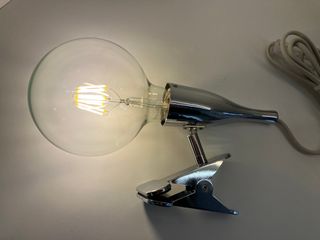 Lampada a pinza cromo