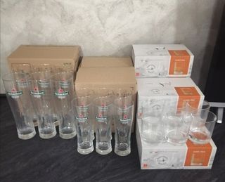 STOCK 66 BICCHIERI HEINEKEN + BORMIOLI 