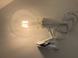 Lampada a pinza bianco