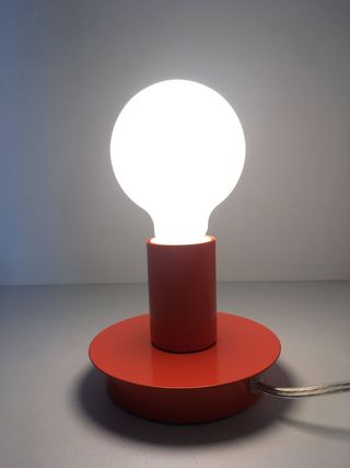 Lampada metallo arancione