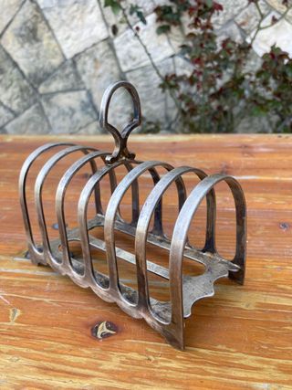 Antique toast hack Art Deco in argento HB&H