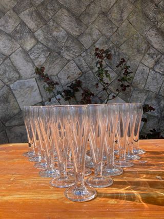 Set 21 bicchieri flute champagne 