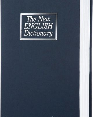 Libro dizionario Lock box con chiave portatile 