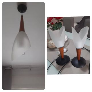 Abar- jour e lampadario a forma di fiore