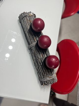 Portacandele a forma di tronco Nuovo. Vendo senza 