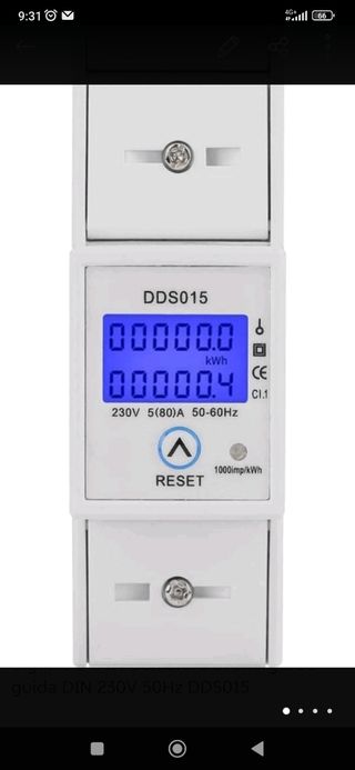 Contatore energia monofase 