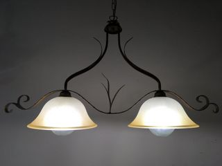 Lampadario bilanciere marrone/oro