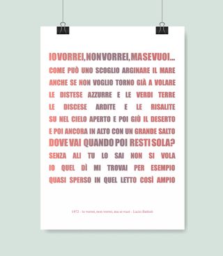 Poster Lucio Battisti 